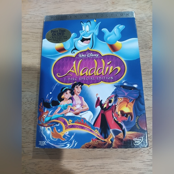 Disney | Media | 225 Disney Aladdin Platinum Edition Dvd With Blue And ...